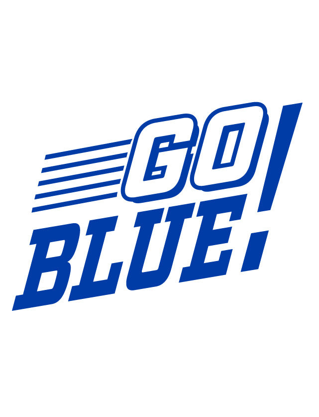 Blue Go Blue! Temporary Tattoo – Boosters Incorporated