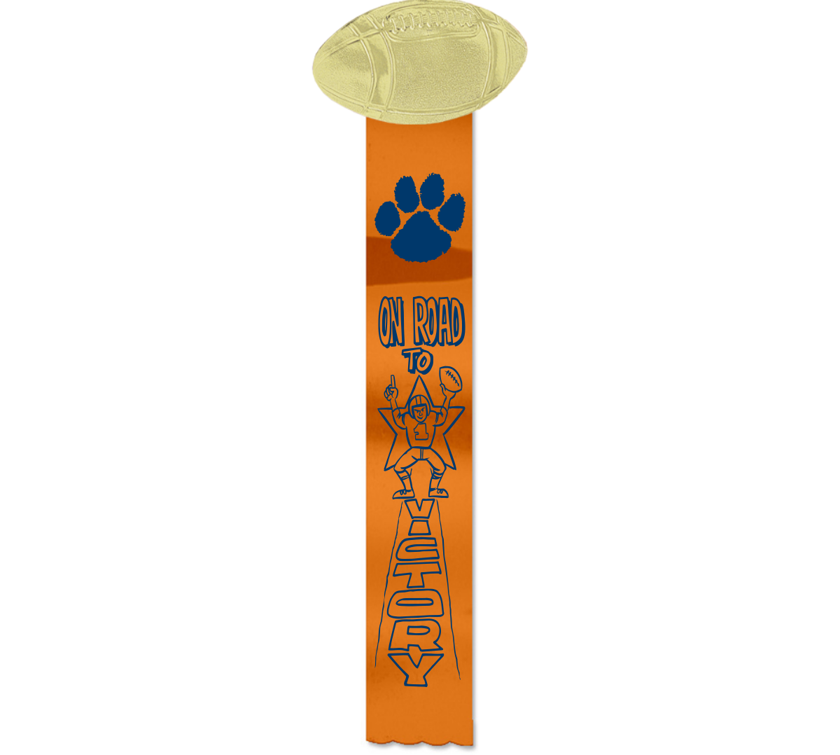 Custom Metallic 2" x 10" Game Ribbon - Boosters Incorporated