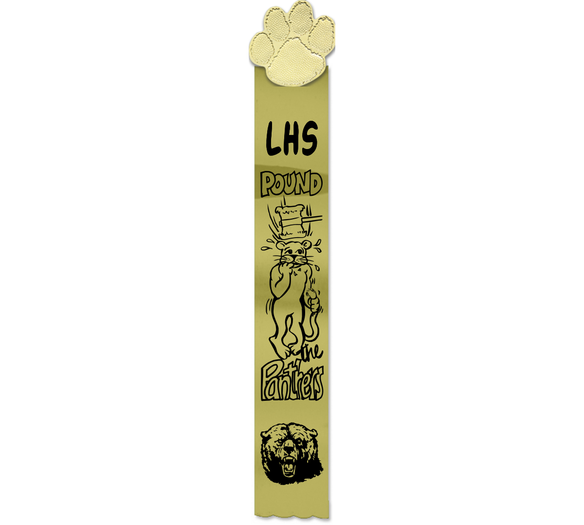 Custom Metallic 2" x 10" Game Ribbon - Boosters Incorporated