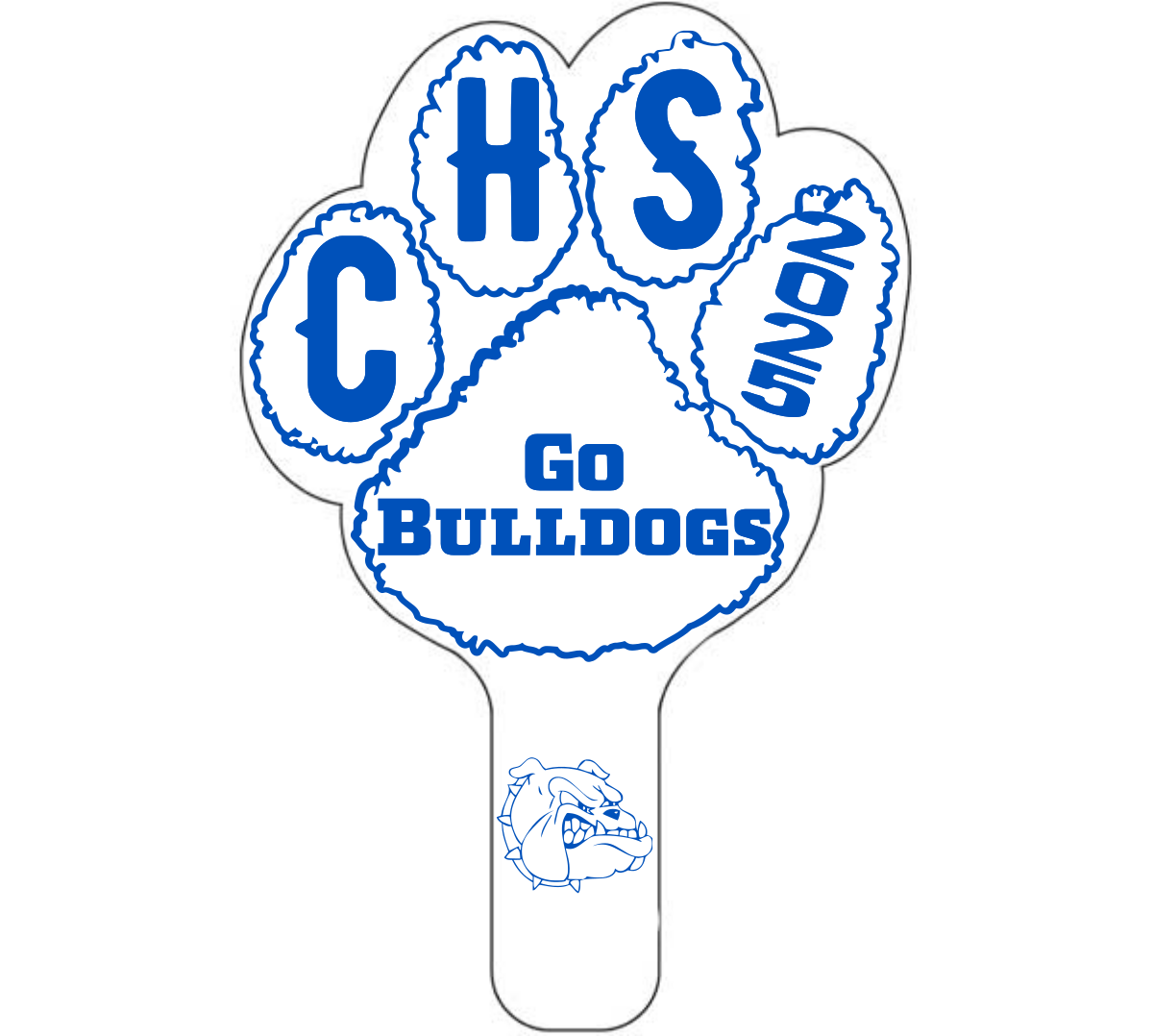 Custom Fan Fans - Paw - Boosters Incorporated