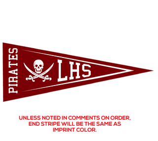 Custom Printed 8" x 18" Pennant - Boosters Incorporated