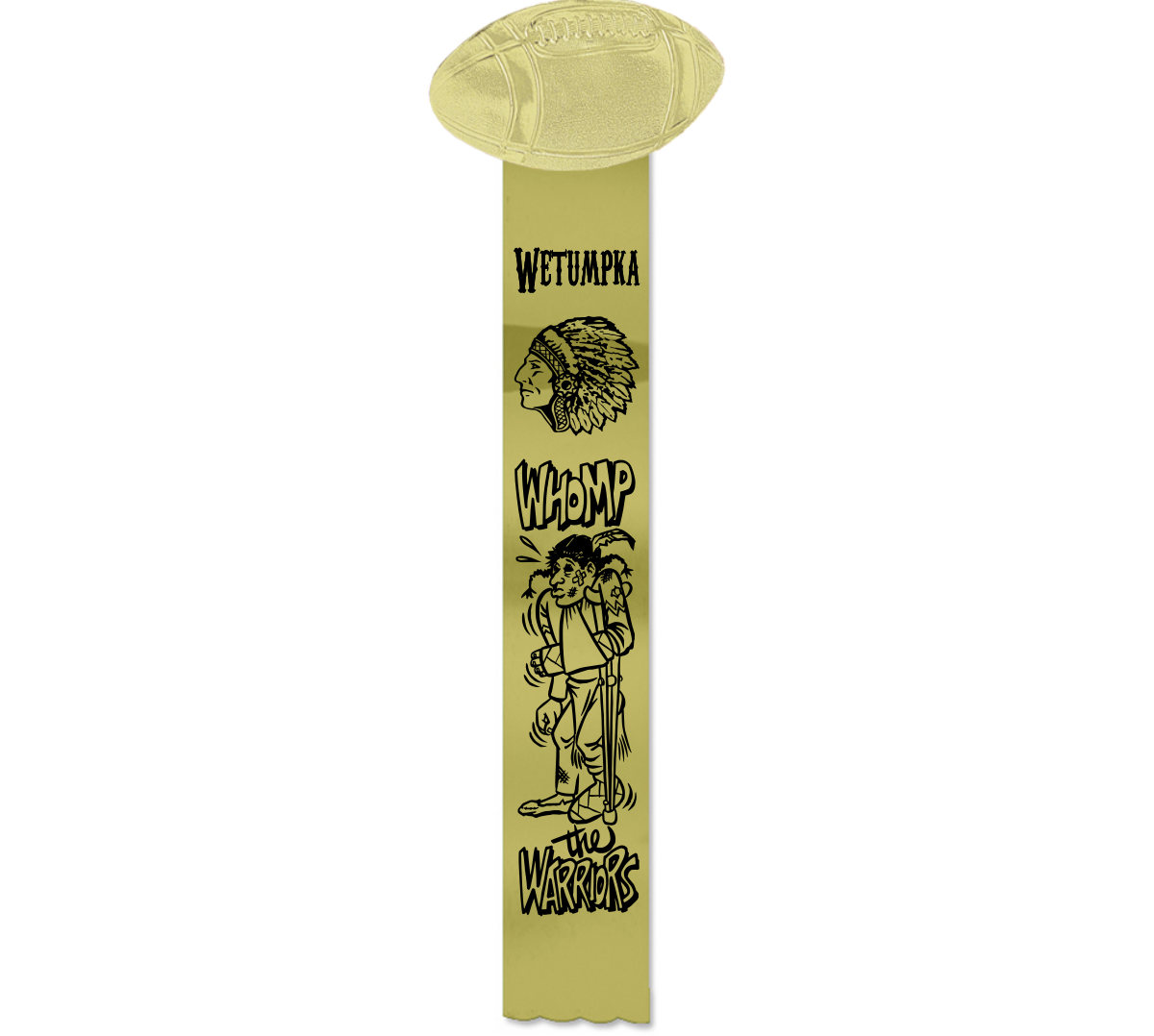 Custom Metallic 2" x 10" Game Ribbon - Boosters Incorporated