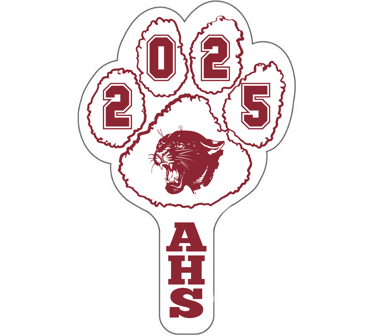 Custom Fan Fans - Paw - Boosters Incorporated