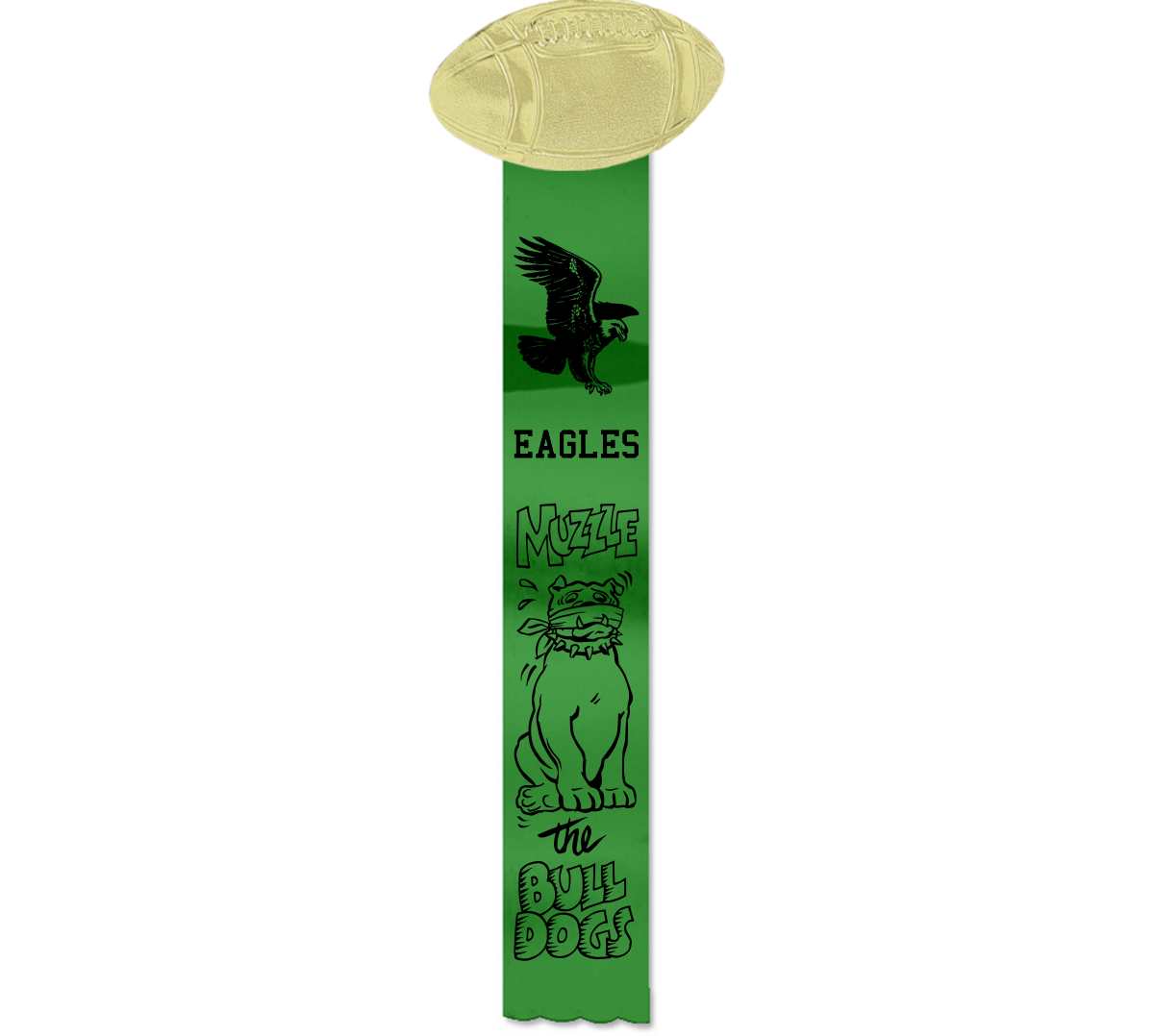 Custom Metallic 2" x 10" Game Ribbon - Boosters Incorporated