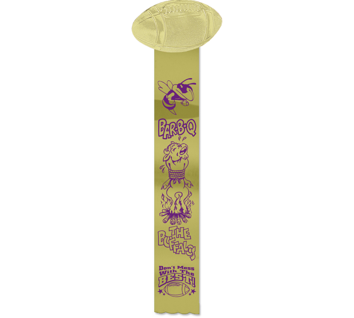 Custom Metallic 2" x 10" Game Ribbon - Boosters Incorporated