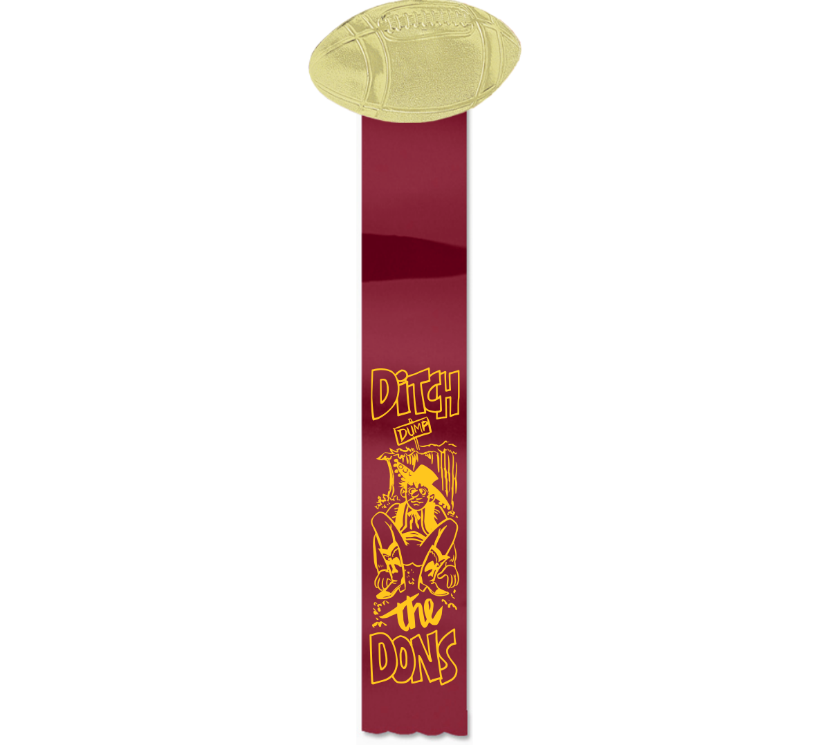 Custom Metallic 2" x 10" Game Ribbon - Boosters Incorporated