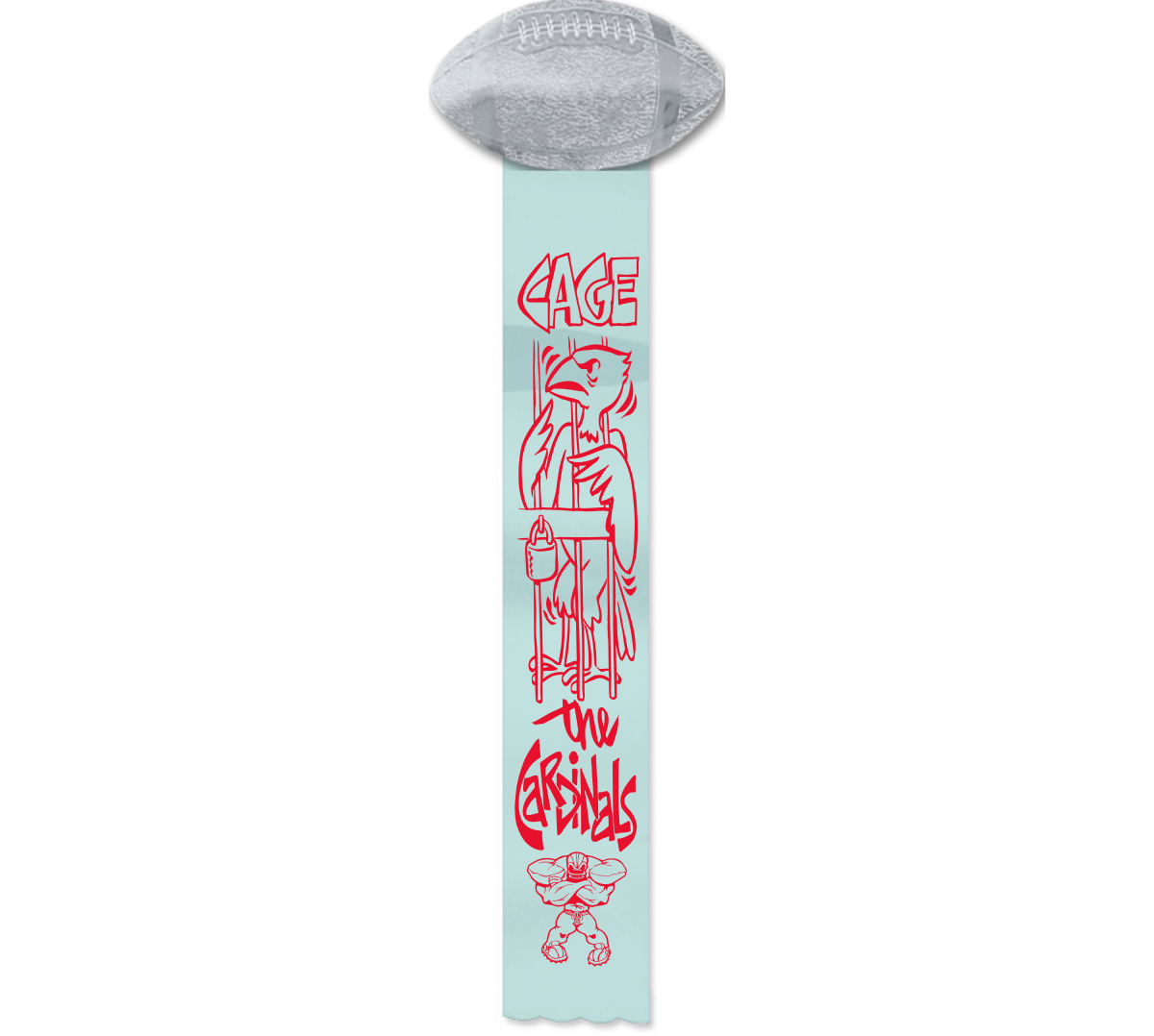 Custom Metallic 2" x 10" Game Ribbon - Boosters Incorporated