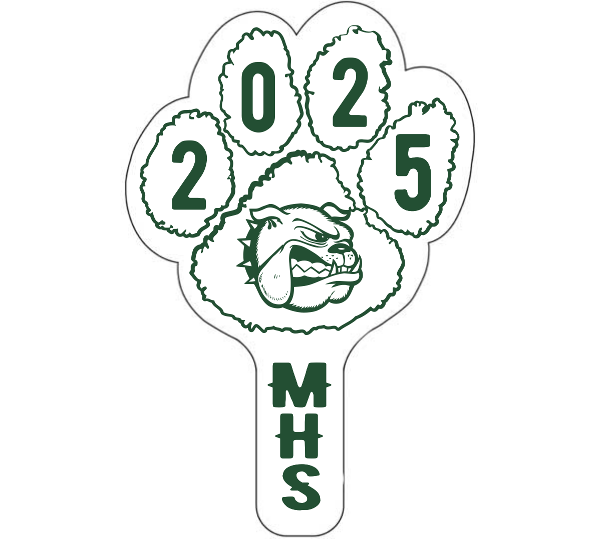 Custom Fan Fans - Paw - Boosters Incorporated