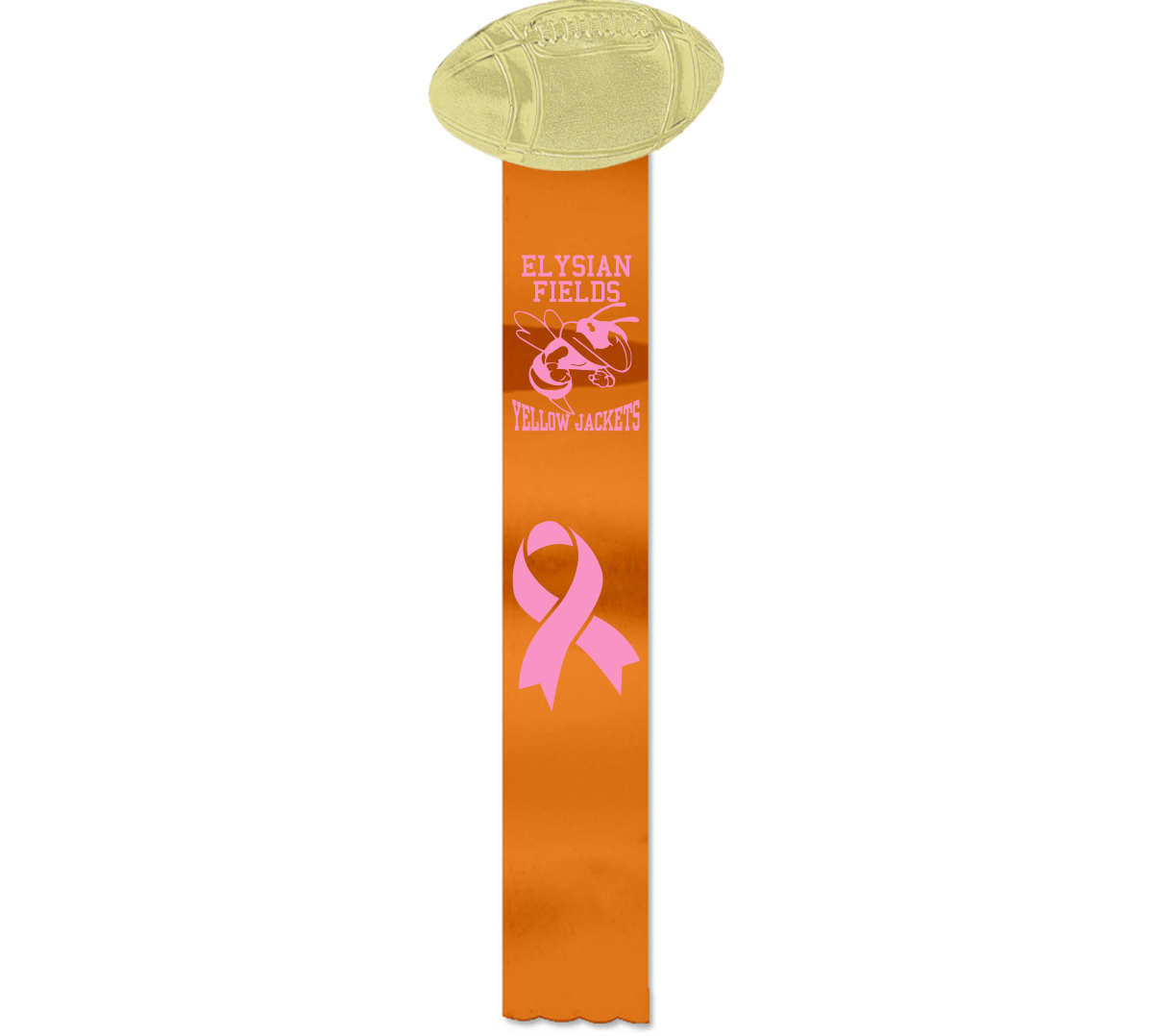 Custom Metallic 2" x 10" Game Ribbon - Boosters Incorporated