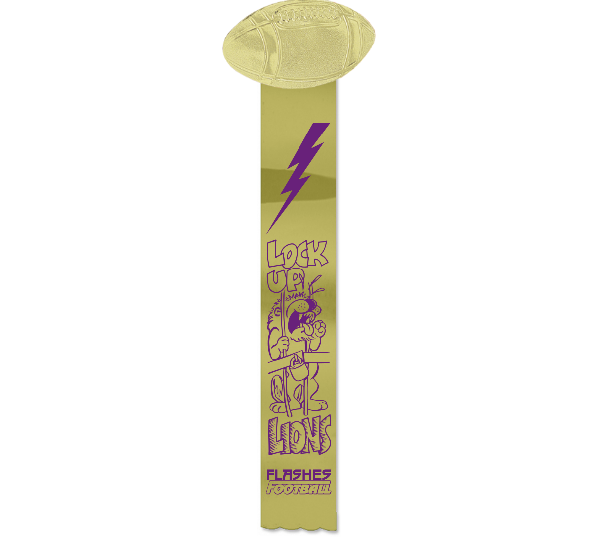 Custom Metallic 2" x 10" Game Ribbon - Boosters Incorporated