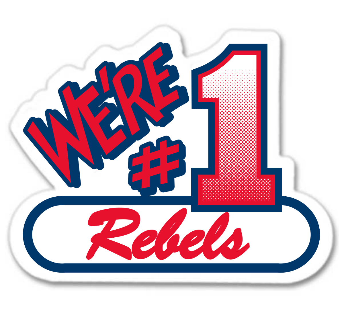 Custom We're #1 Button - Boosters Incorporated