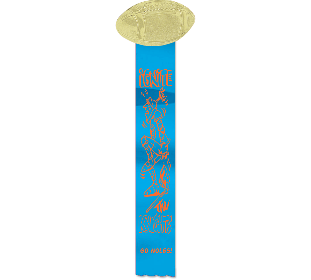 Custom Metallic 2" x 10" Game Ribbon - Boosters Incorporated