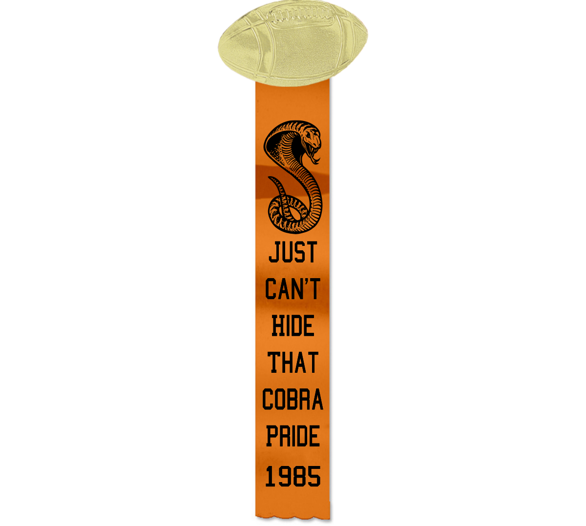 Custom Metallic 2" x 10" Game Ribbon - Boosters Incorporated