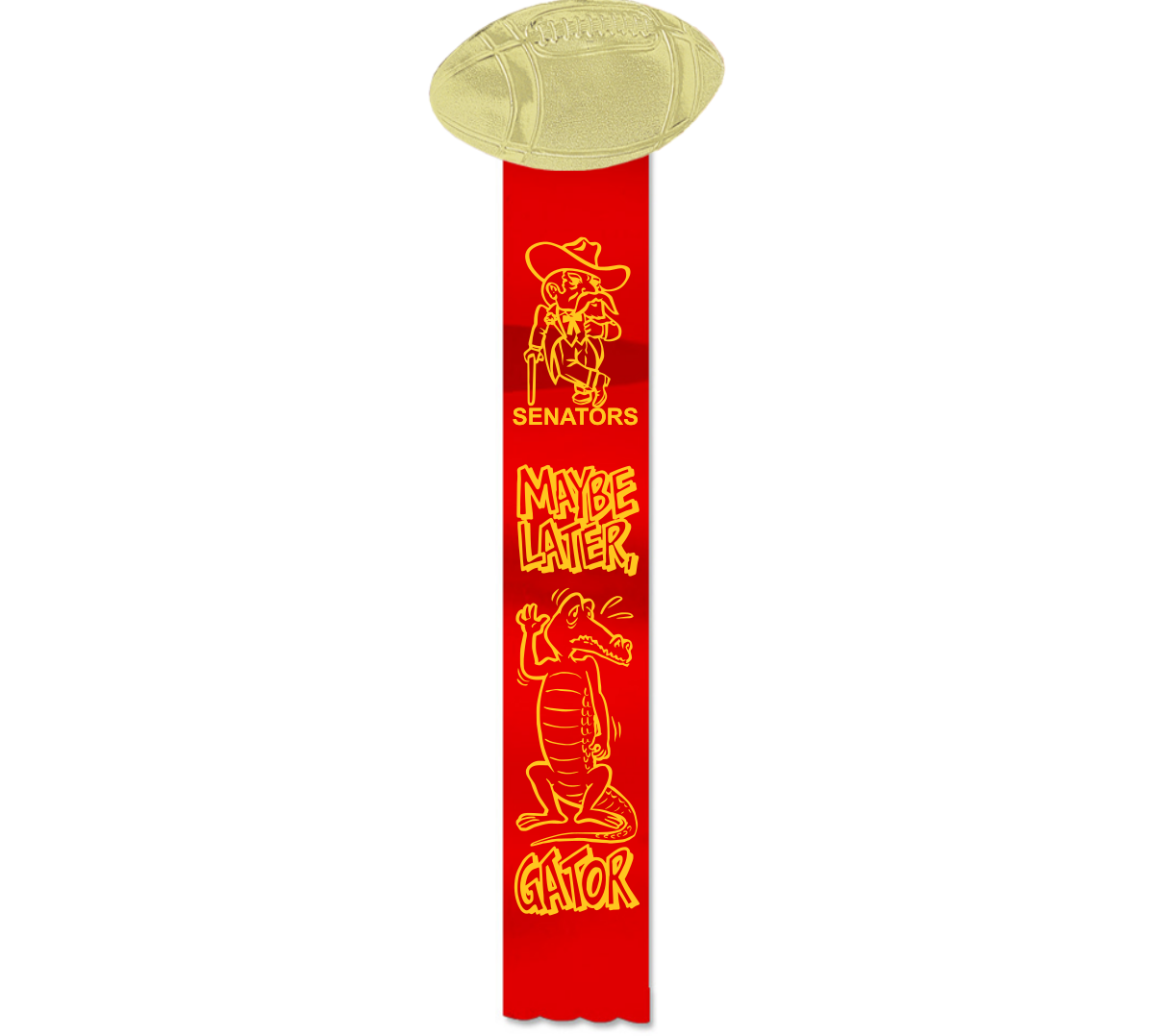 Custom Metallic 2" x 10" Game Ribbon - Boosters Incorporated