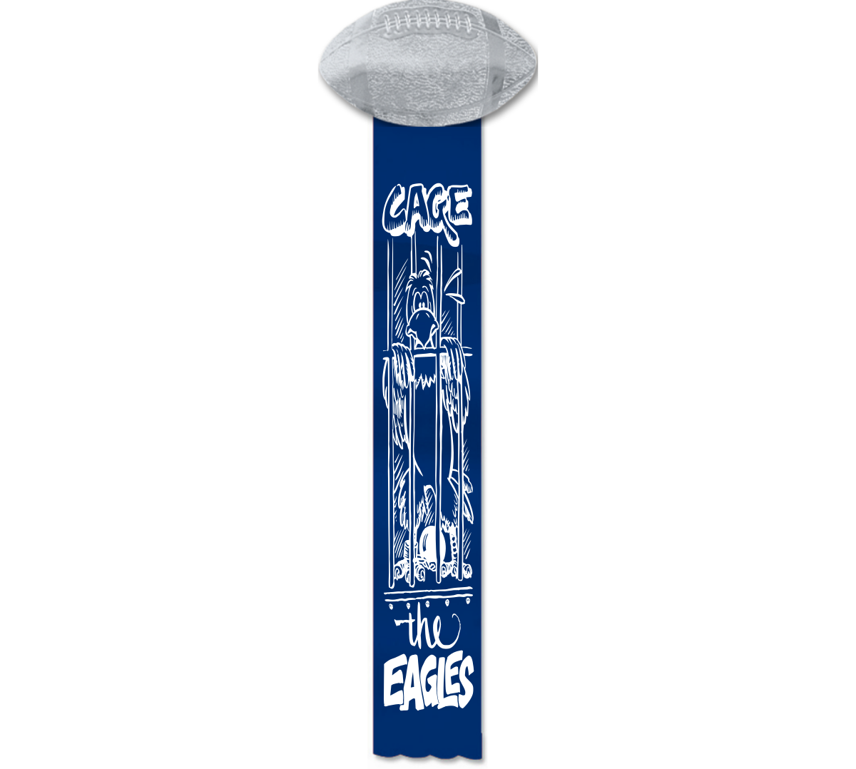 Custom Metallic 2" x 10" Game Ribbon - Boosters Incorporated