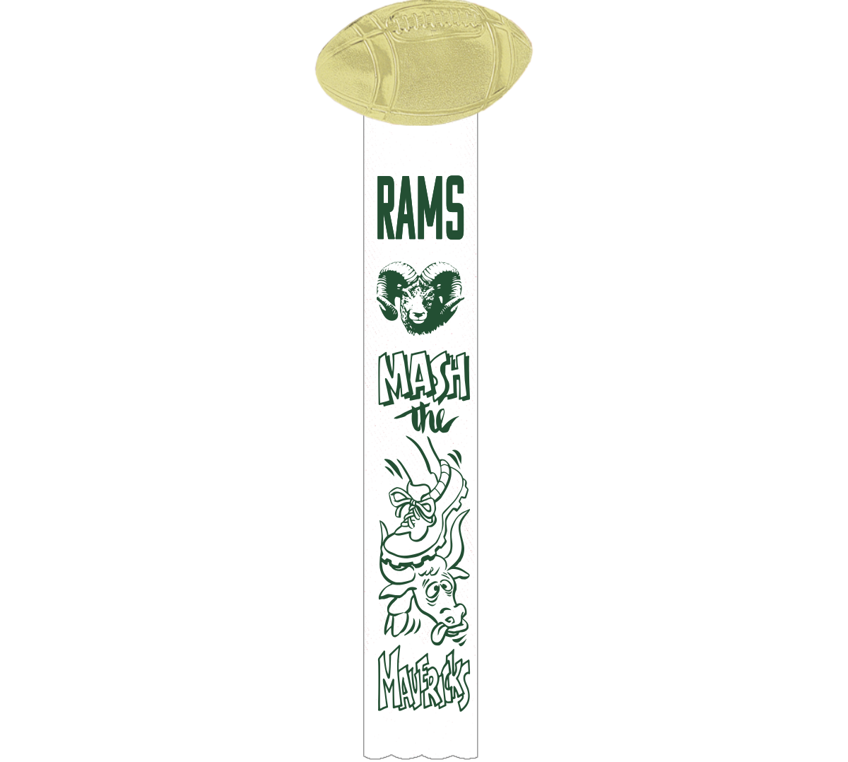 Custom Metallic 2" x 10" Game Ribbon - Boosters Incorporated