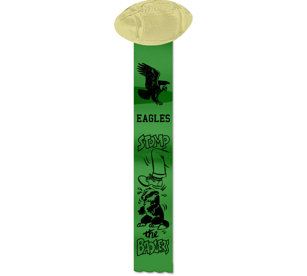 Custom Metallic 2" x 10" Game Ribbon - Boosters Incorporated