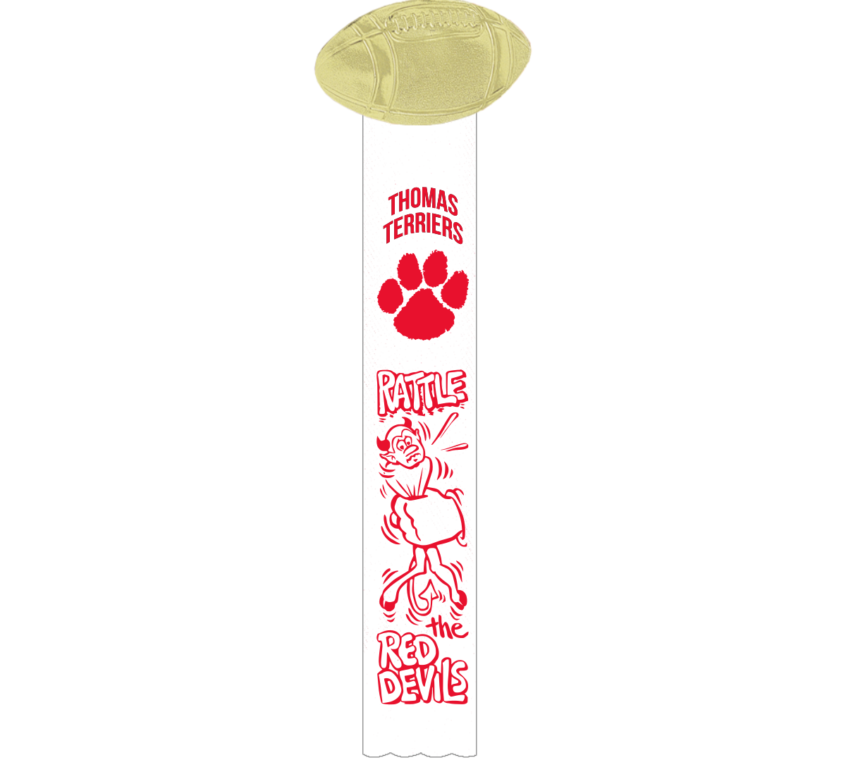 Custom Metallic 2" x 10" Game Ribbon - Boosters Incorporated