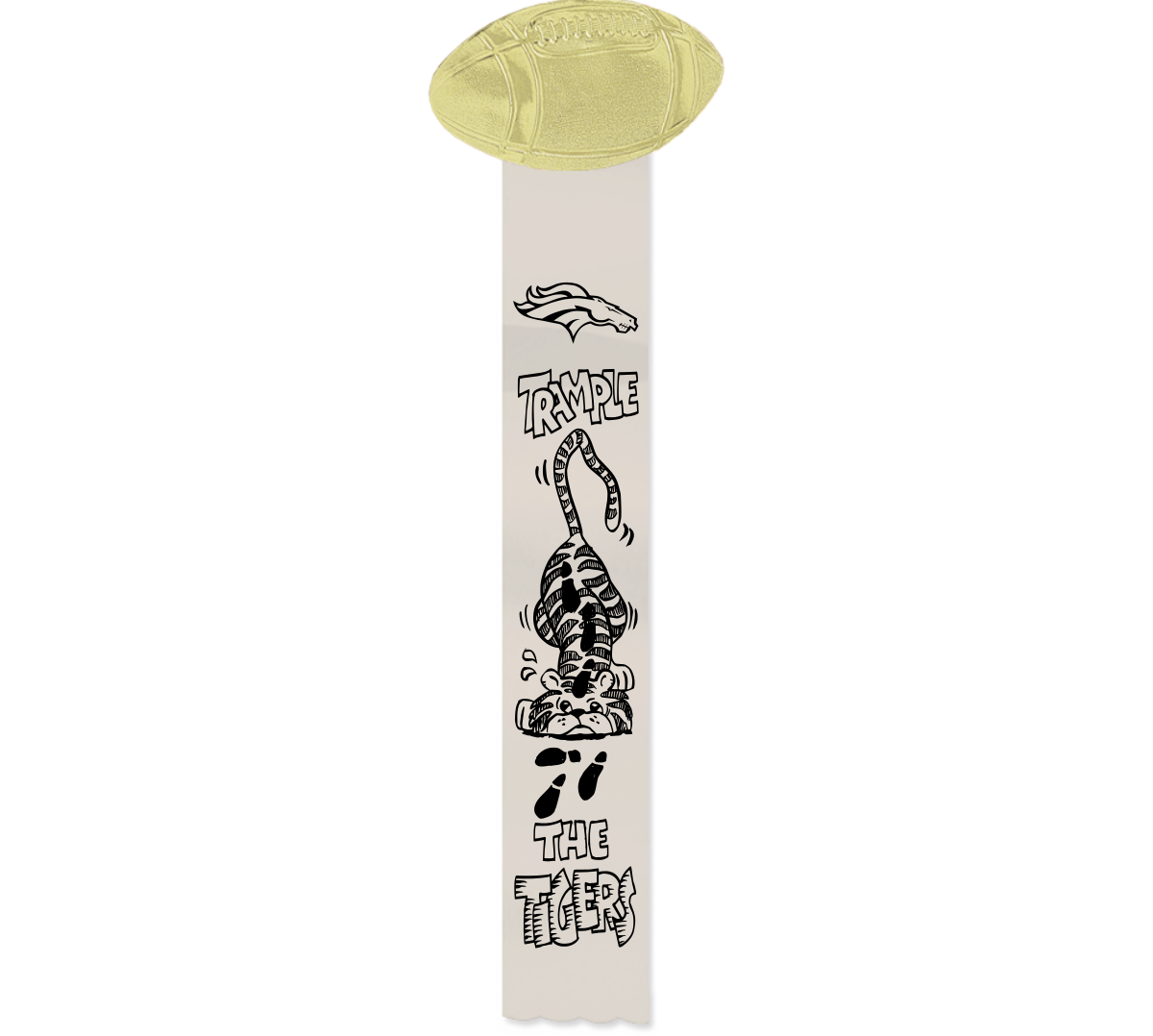 Custom Metallic 2" x 10" Game Ribbon - Boosters Incorporated