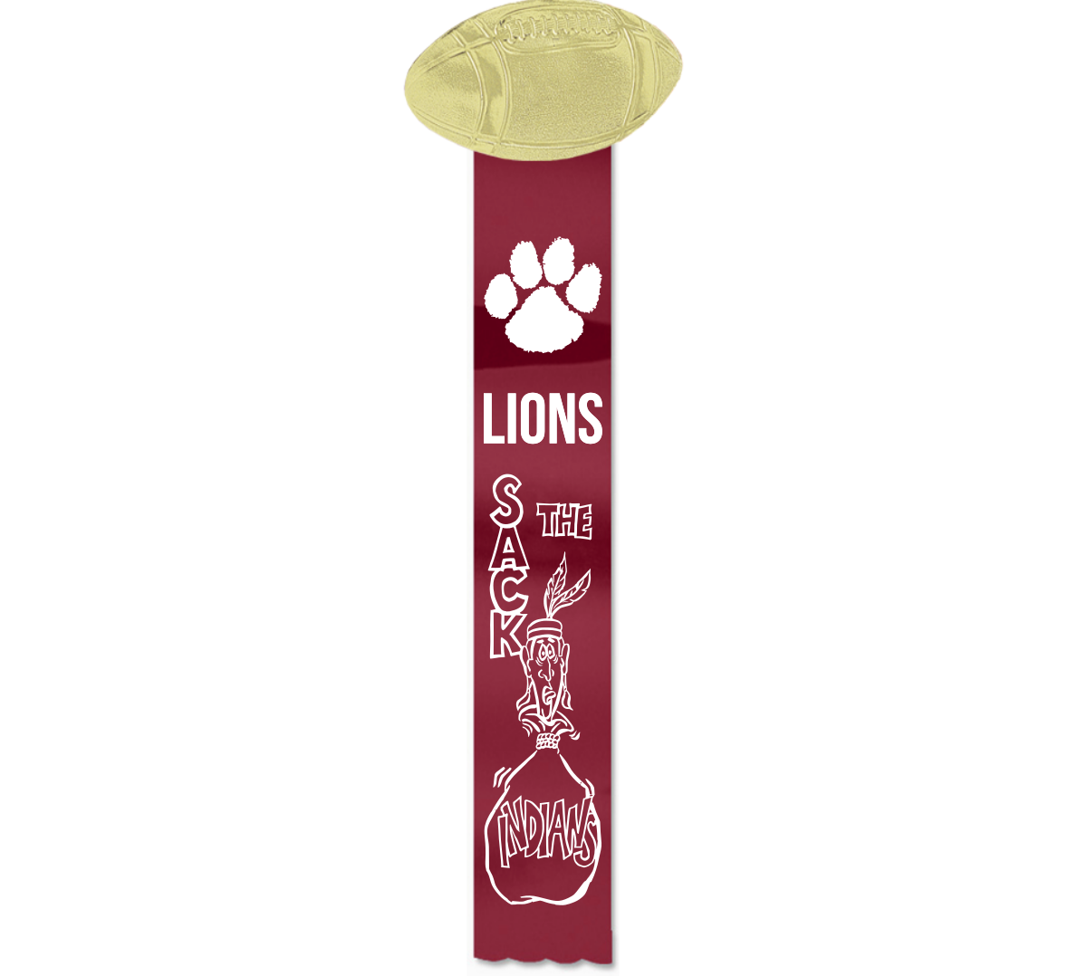 Custom Metallic 2" x 10" Game Ribbon - Boosters Incorporated